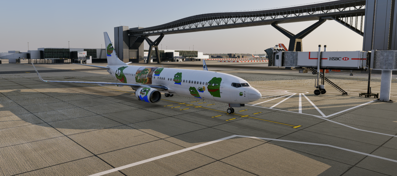 meme livery pepe the frog zibo 737-800 - Zibo 737 - X-Plane.Org Forum