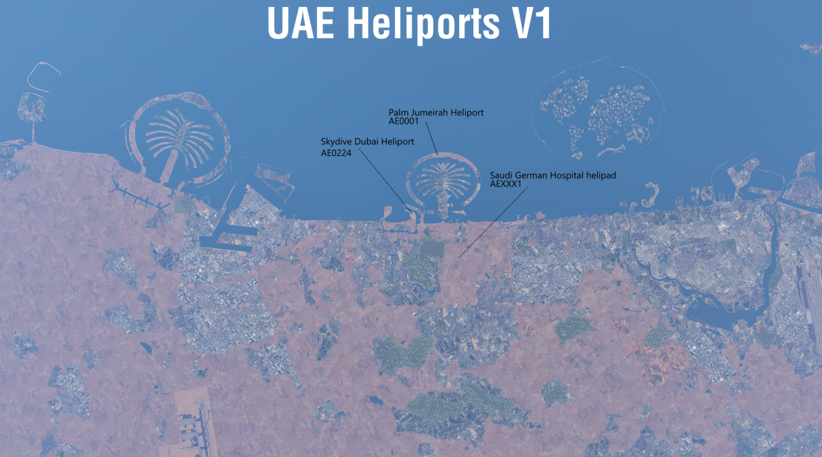 UAE Heliports V1 - Scenery Packages XP12 - X-Plane.Org Forum