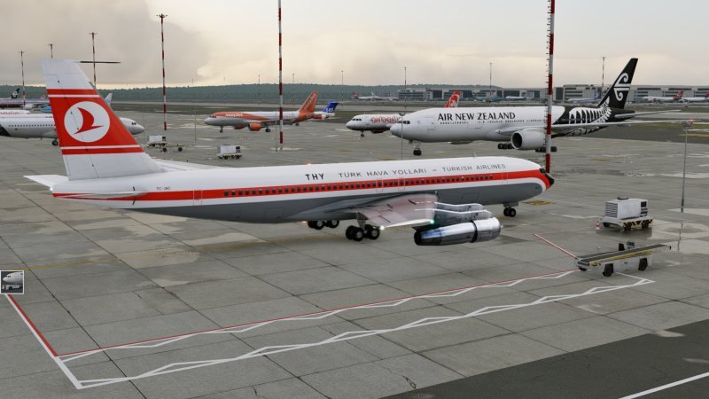 Turkish Airlines Boeing 707 (XP-12) - Other Aircraft Livery - X-Plane ...