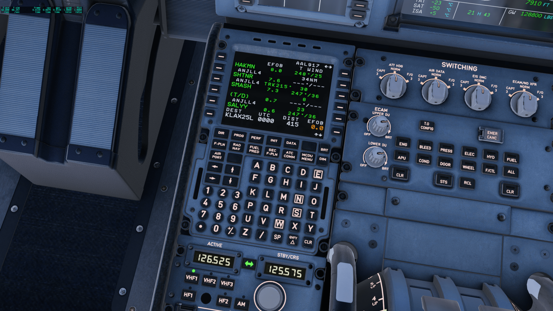 Fuel prediction bug: drops dramatically after T/D - Airbus A320 Neo ...