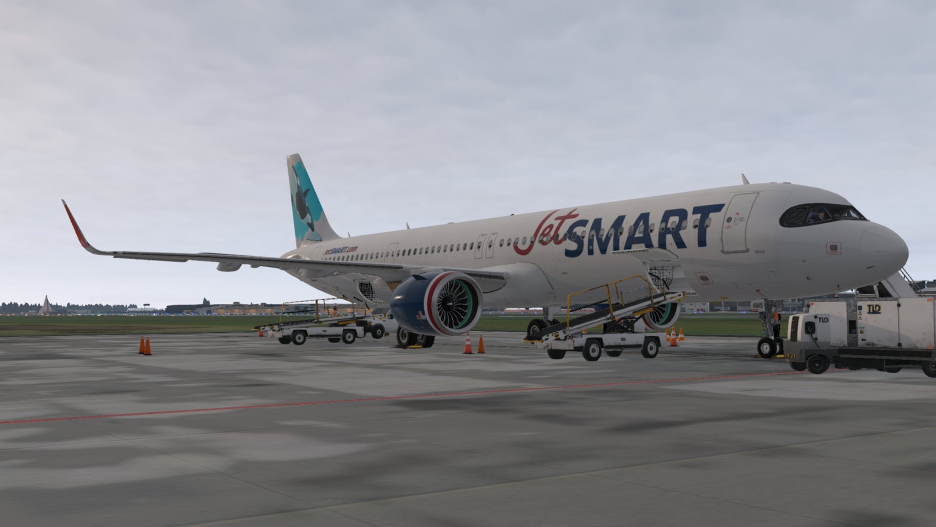 Toliss A321 NEO - JetSmart Chile/Argentina CC-AWS (Orca) - Toliss A321 ...