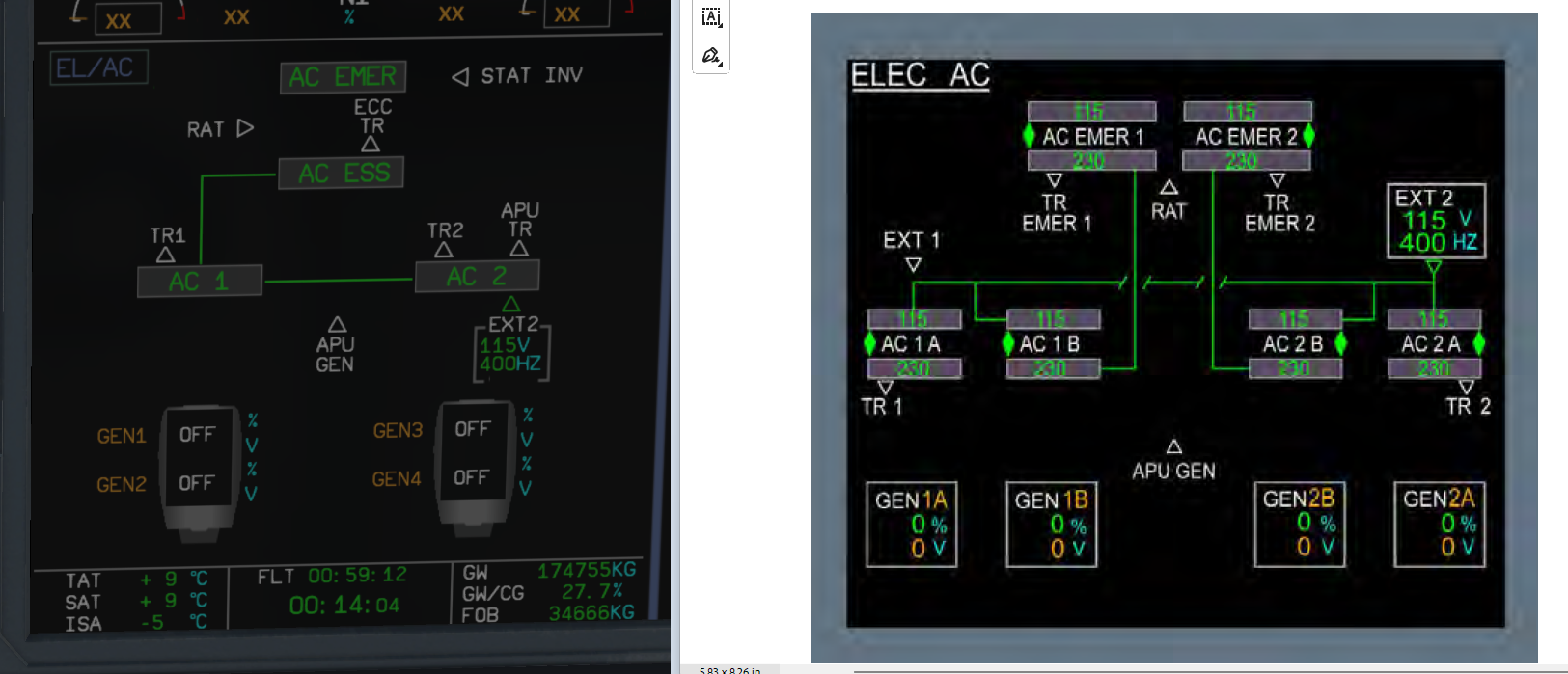 EL/AC page and AC busses - A350 by FlightFactor - X-Plane.Org Forum