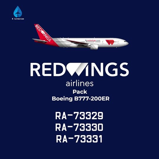 PACK Red Wings B772 FF ALL FLEET - FF 777 Ultimate - X-Plane.Org Forum