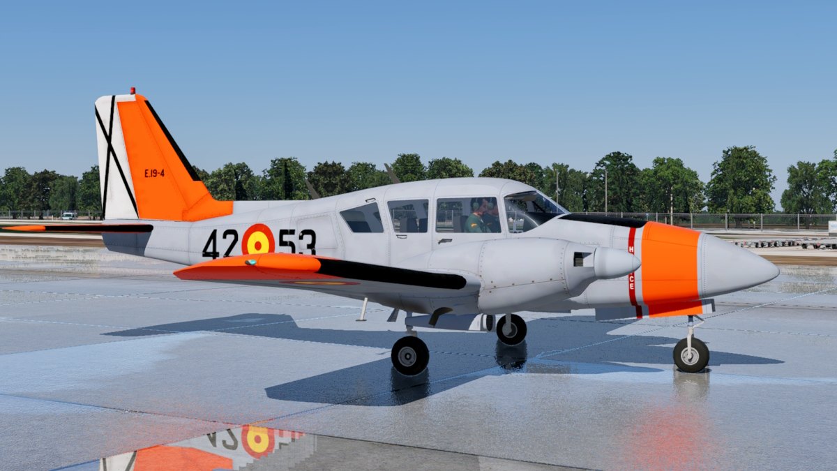 Livery Spanish Air Force for Piper Aztec, by X-HANGAR - Other Payware ...