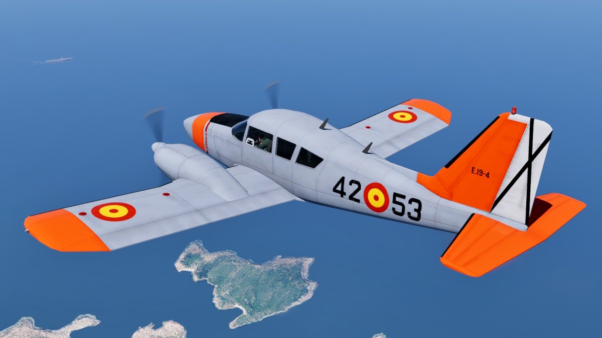 Livery Spanish Air Force for Piper Aztec, by X-HANGAR - Other Payware ...