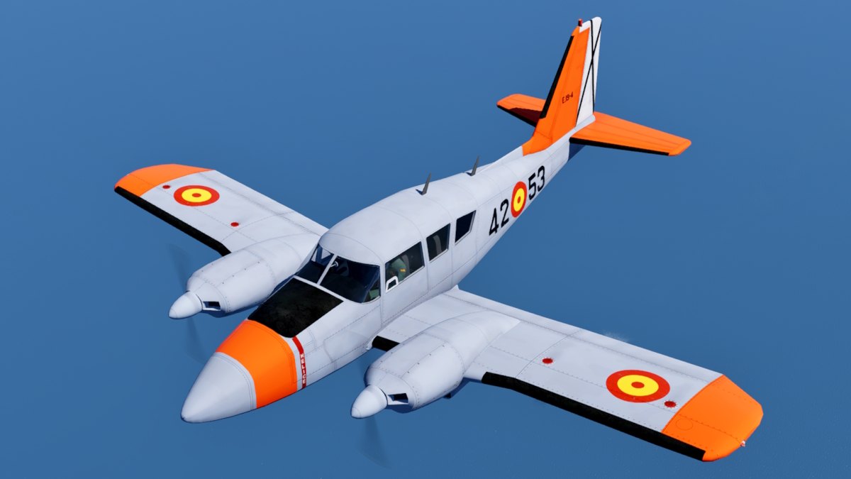 Livery Spanish Air Force for Piper Aztec, by X-HANGAR - Other Payware ...