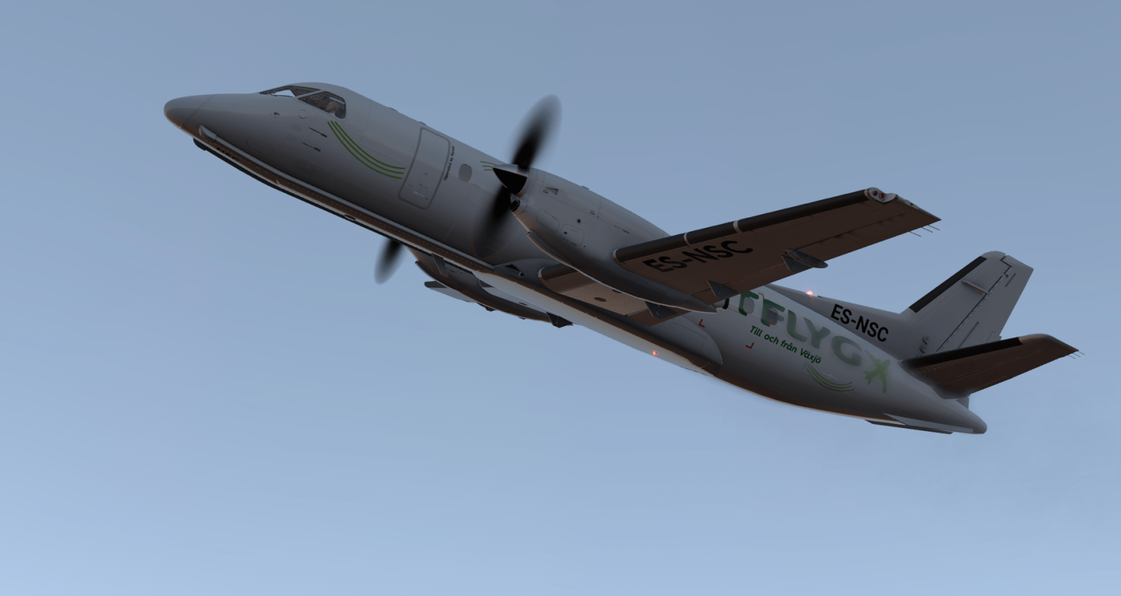 Västflyg Fleet (NyxAir) ES-NSC & ES-NSK | LES SAAB 340 - Other Payware ...