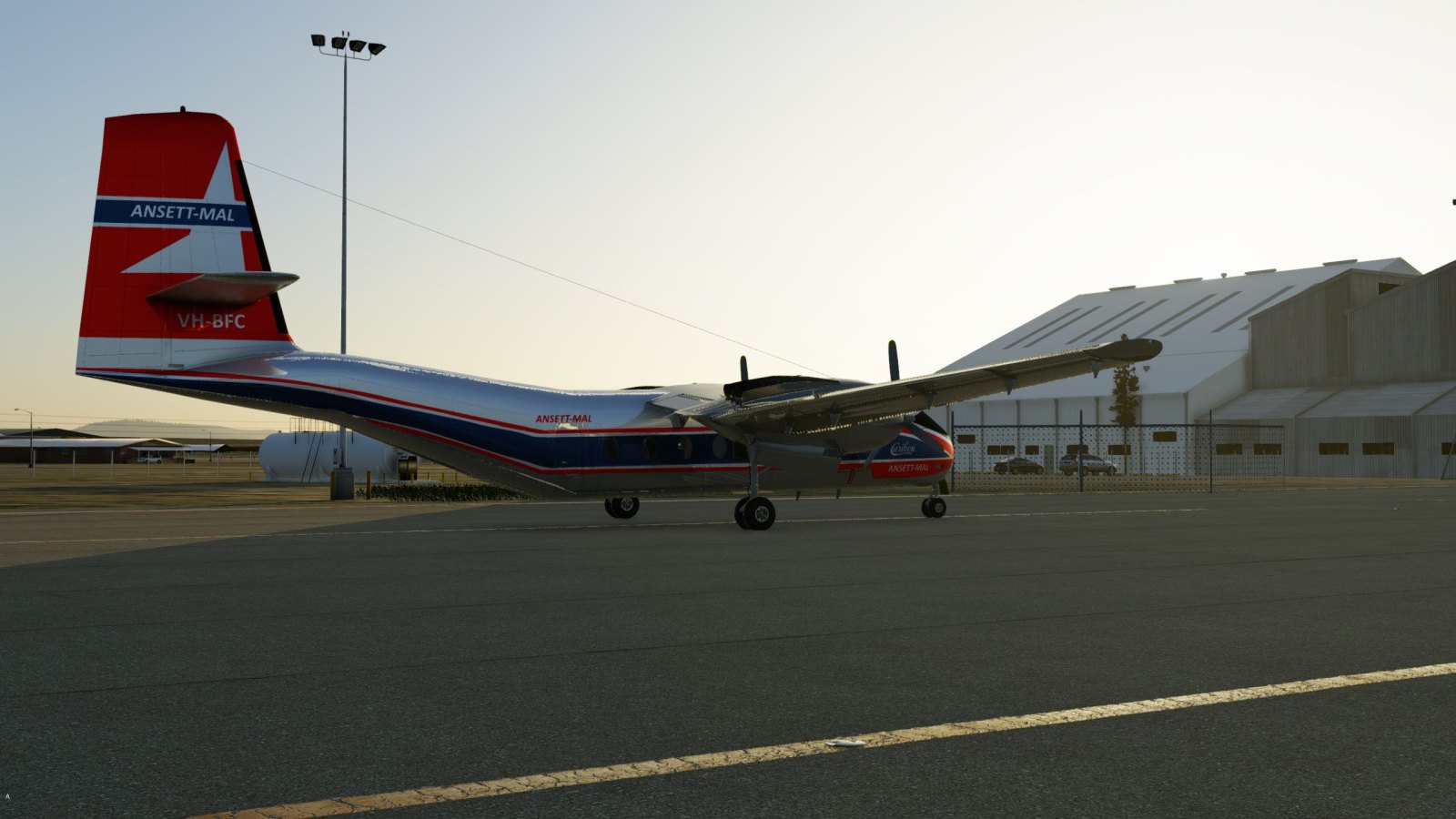 De Havilland Canada DHC-4 Caribou - Ansett MAL VH-BFC - Other Payware ...