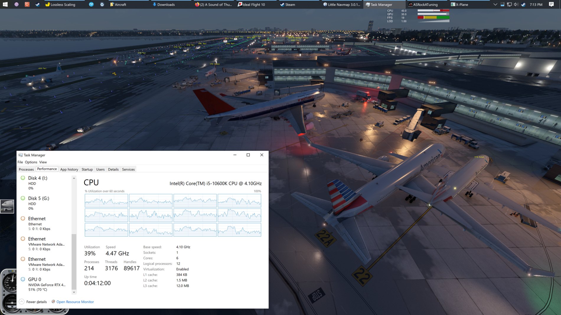 Impressed by the cpu core usage - General X-Plane Discussion - X-Plane ...