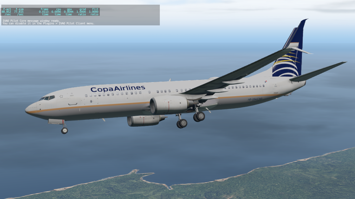 Copa Airlines (HP-1846CMP) Zibo Boeing 737-800X - Zibo 737 - X-Plane ...