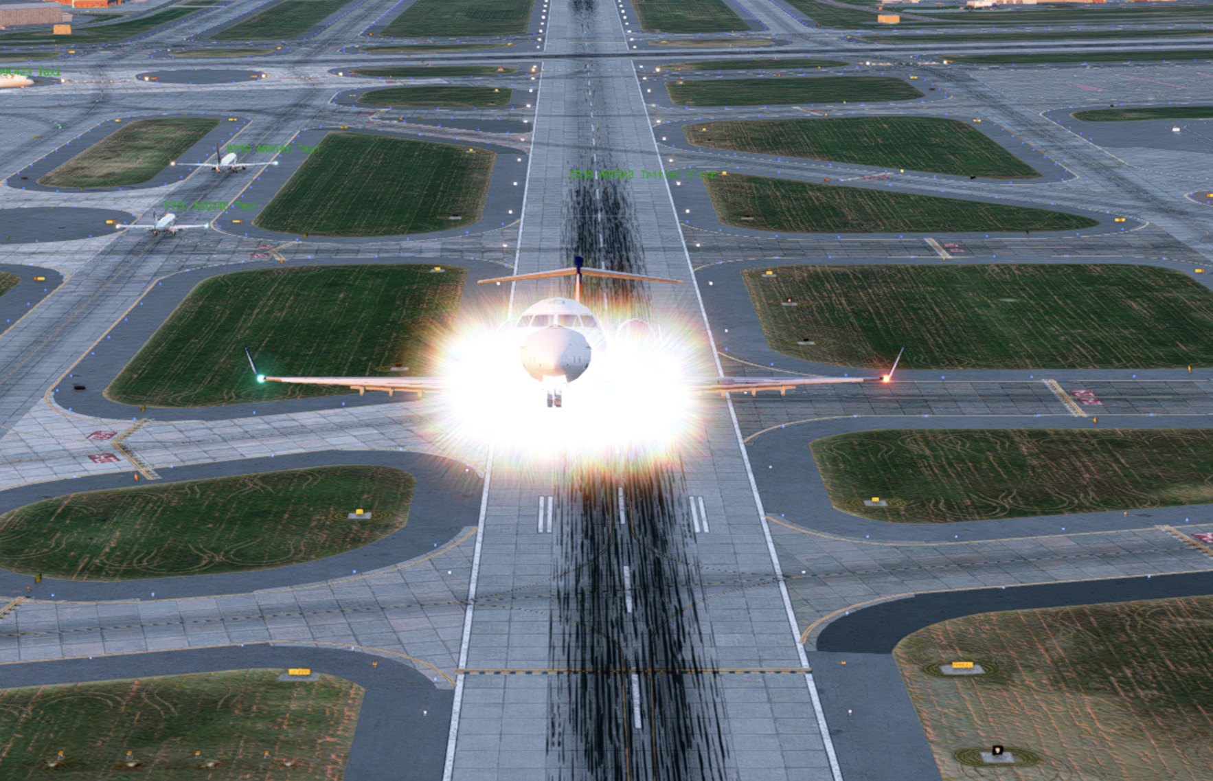 Super bright lights on OBJ8 aircraft models since XP v12.1.3 or so ...