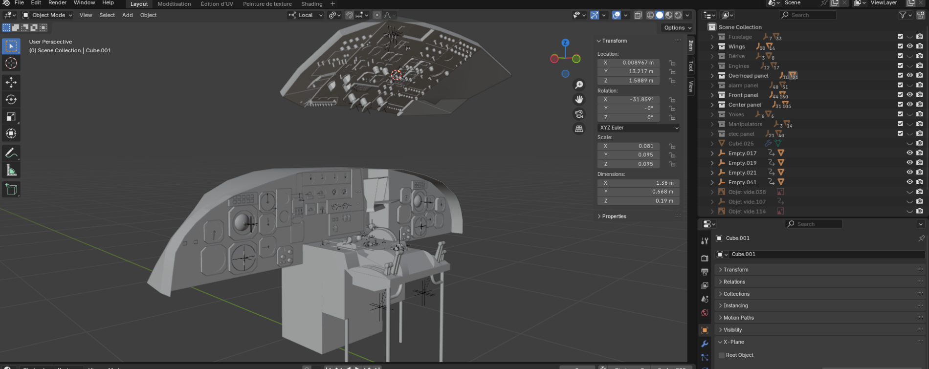 3D cockpit with 2D generic instruments - 3D Modeling in X-Plane - X ...
