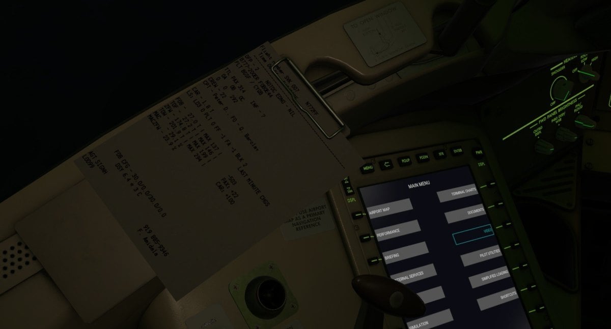 The Load Sheet position - Report Bugs/Issues HERE - X-Plane.Org Forum