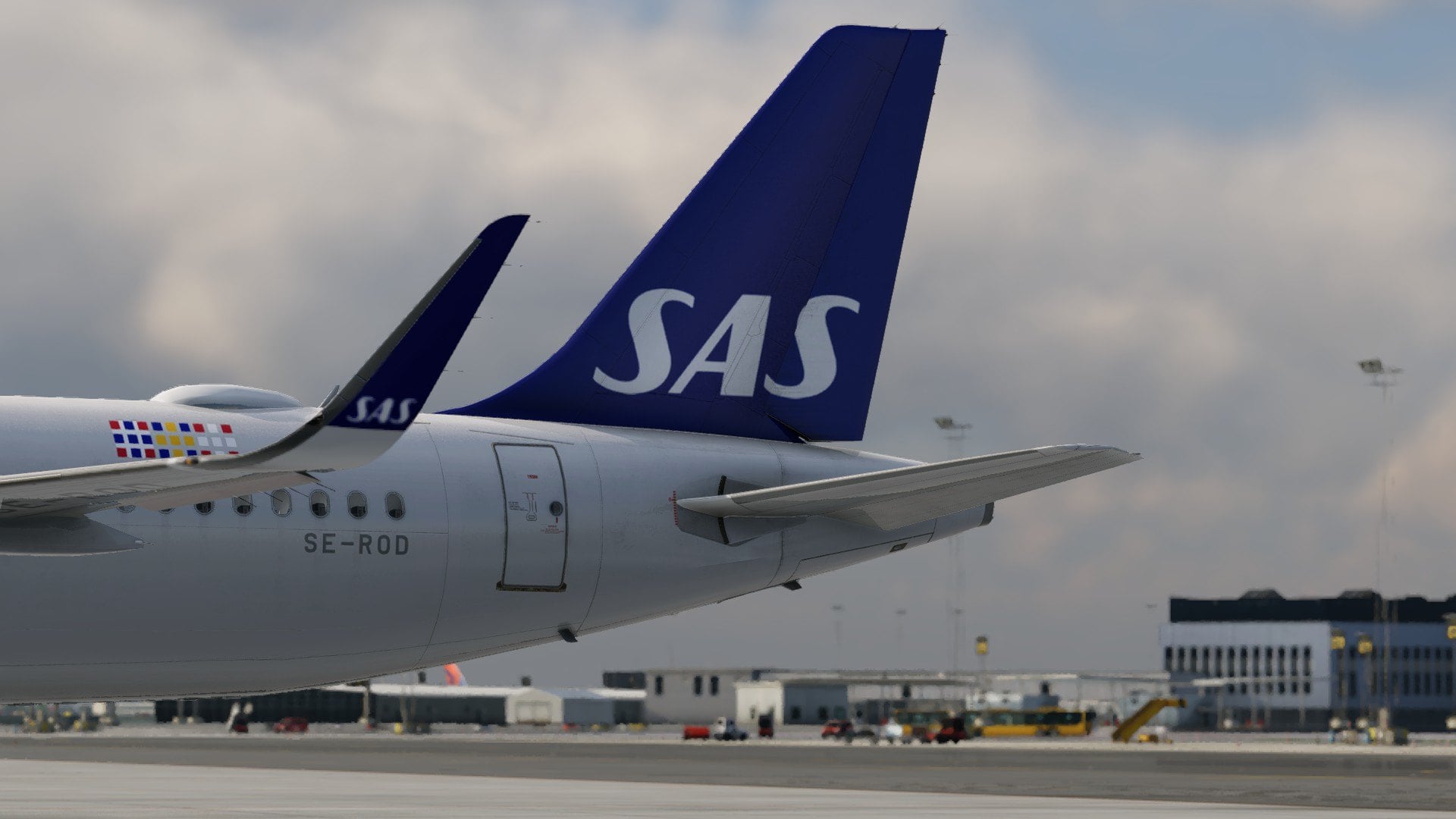 Toliss A320Neo SAS Scandinavian airlines SE-ROD SkyTeam logo - Toliss ...