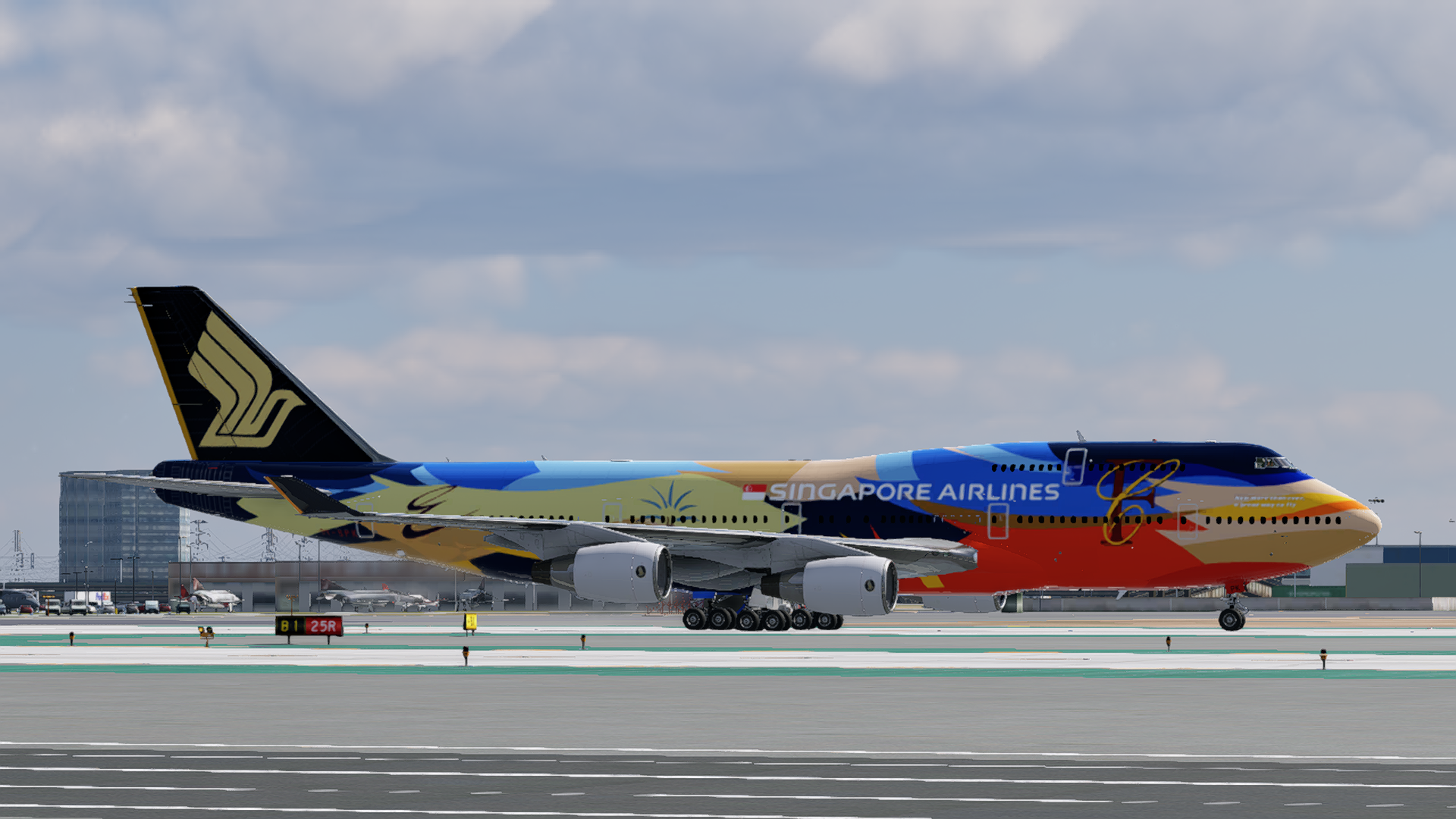 Singapore Airlines 747-400 "Tropical" 9V-SPK&SPL Sparky ( With ...