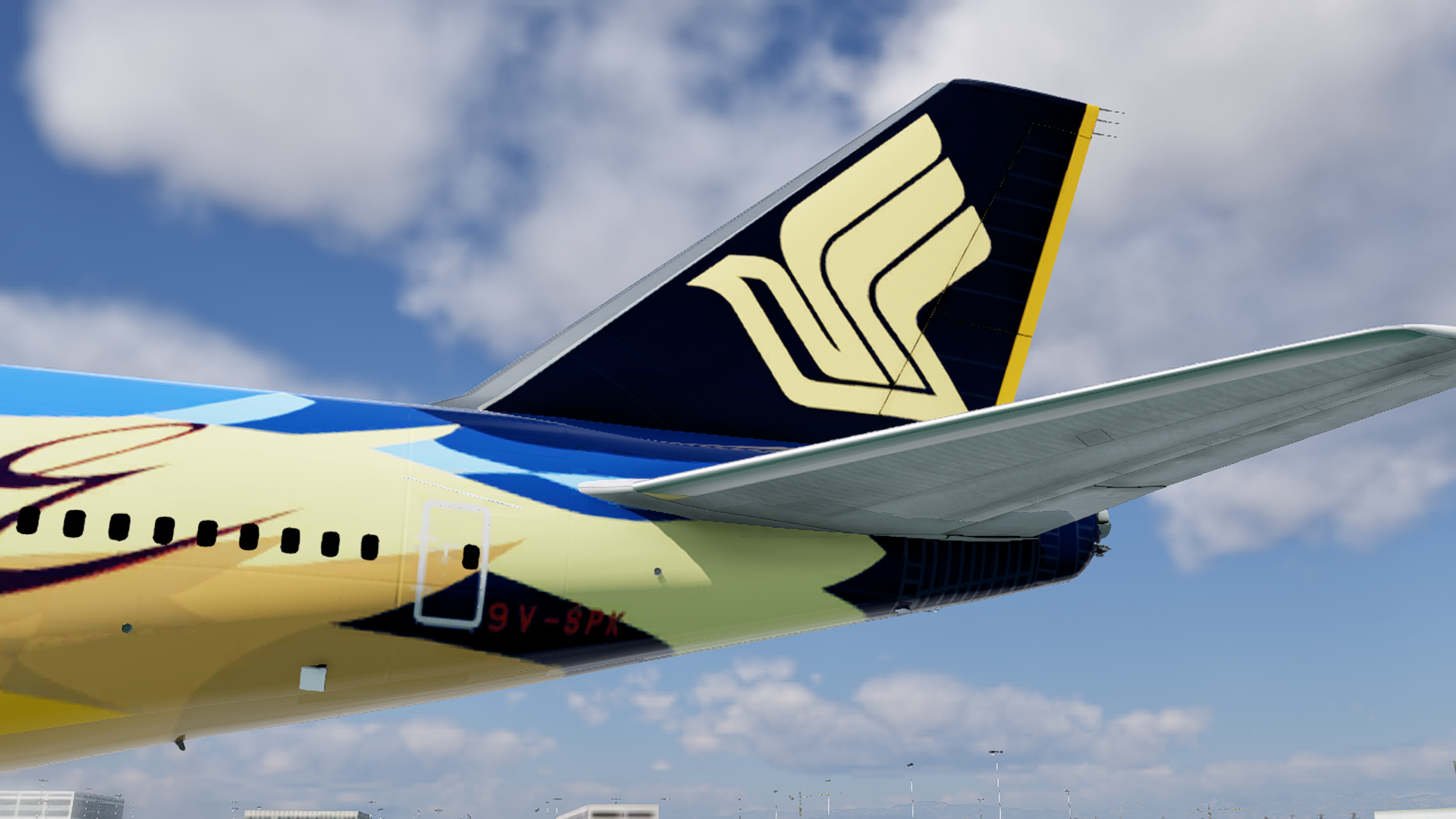 Singapore Airlines 747-400 "Tropical" 9V-SPK&SPL Sparky ( With ...