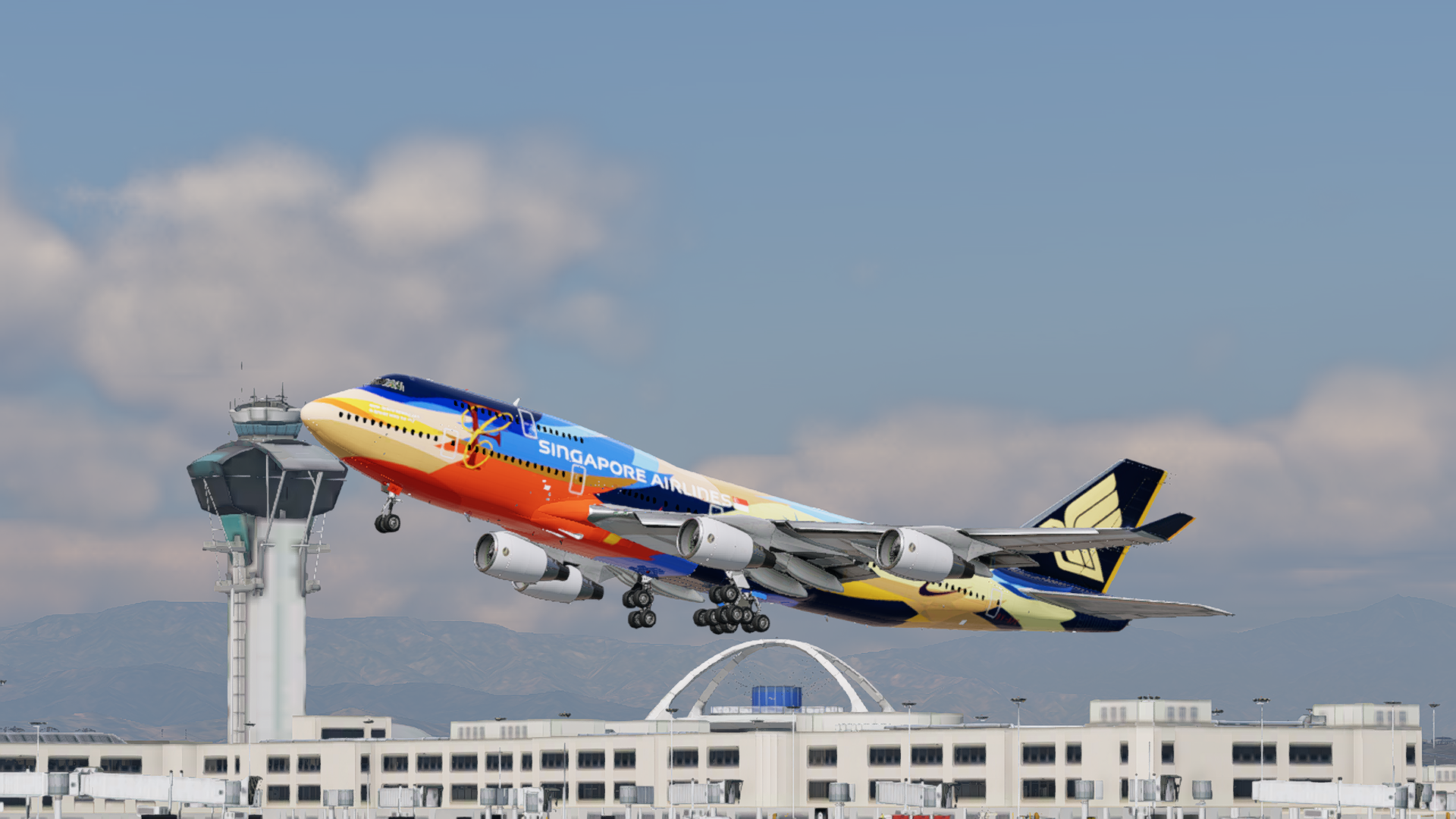 Singapore Airlines 747-400 "Tropical" 9V-SPK&SPL Sparky ( With ...