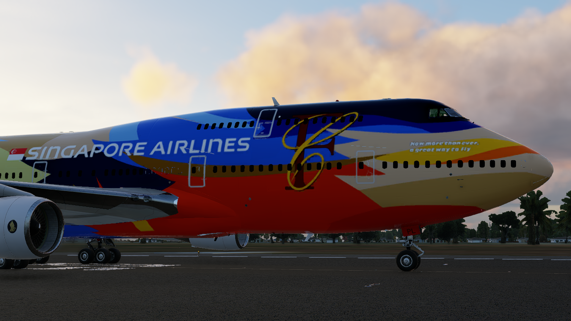 Singapore Airlines 747-400 "Tropical" 9V-SPK&SPL Sparky ( With ...