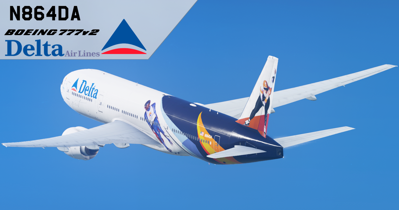 777v2 | Delta Air Lines [N864DA] Soaring Spirit - FlightFactor - X ...