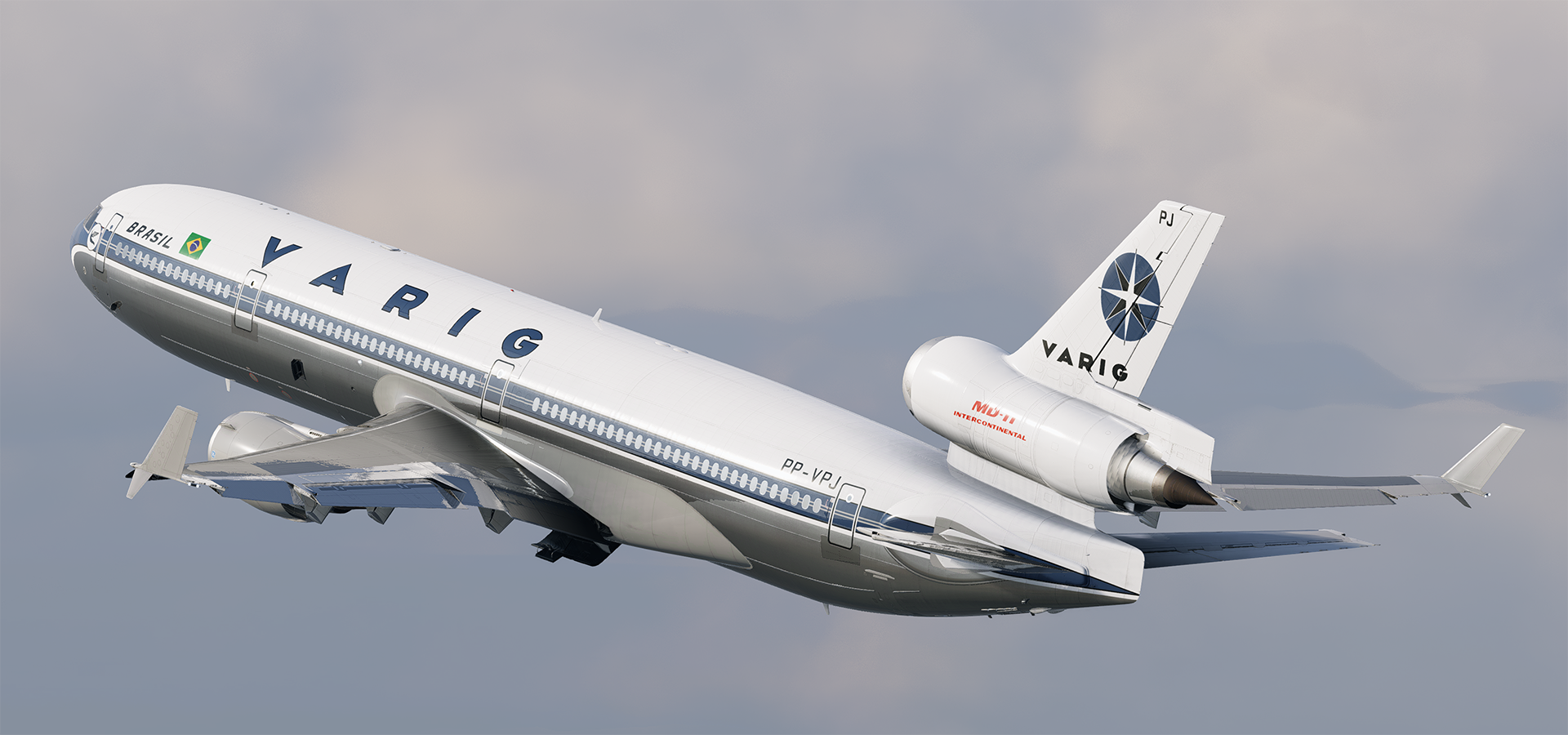 Rotate MD-11P - VARIG Brasil (Circa 1992) PP-VPJ - Rotate MD-11 - X ...