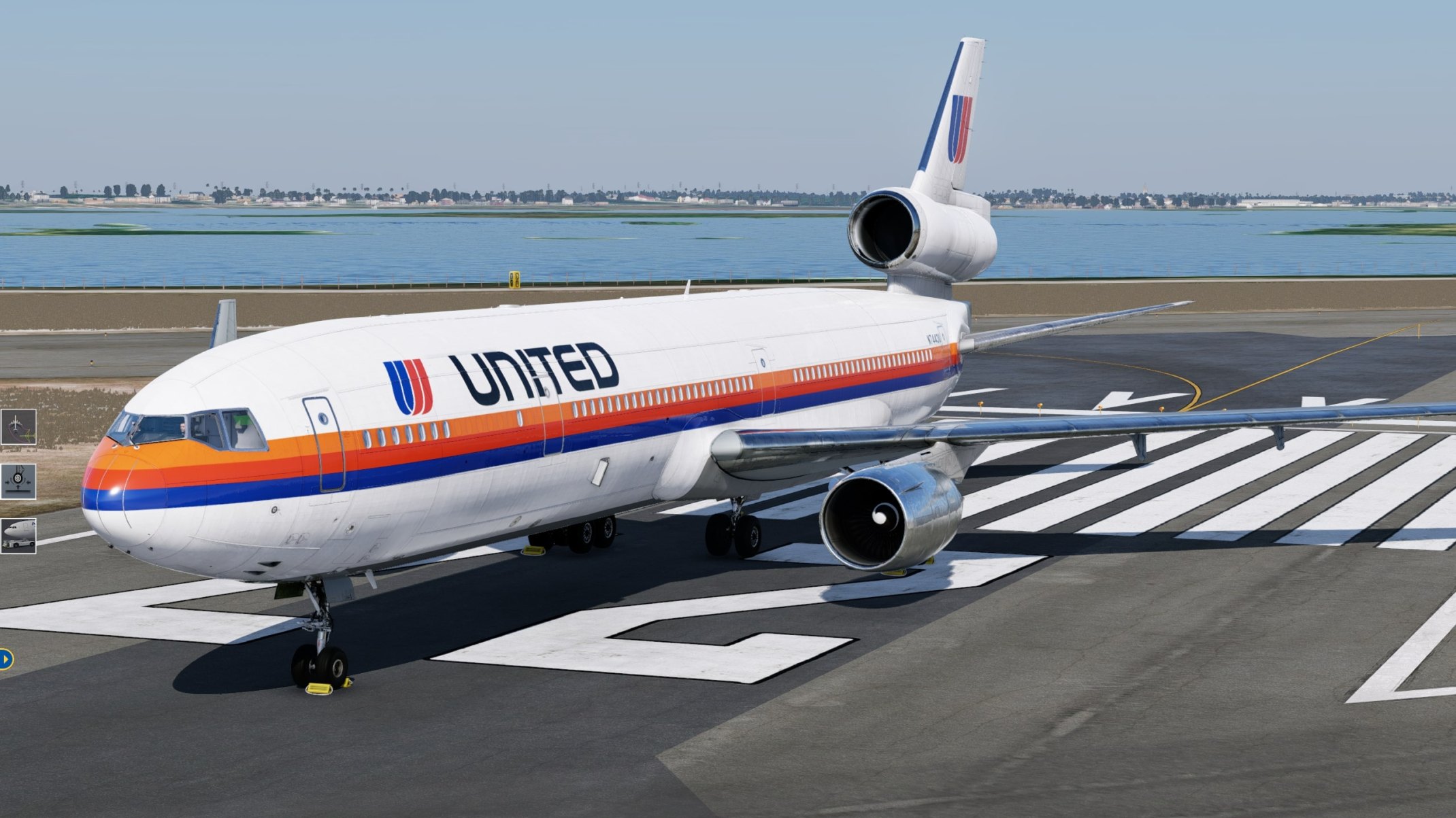 Rotate Md11 United Airlines Saul Bass Rainbow Livery - Rotate MD-11 - X ...