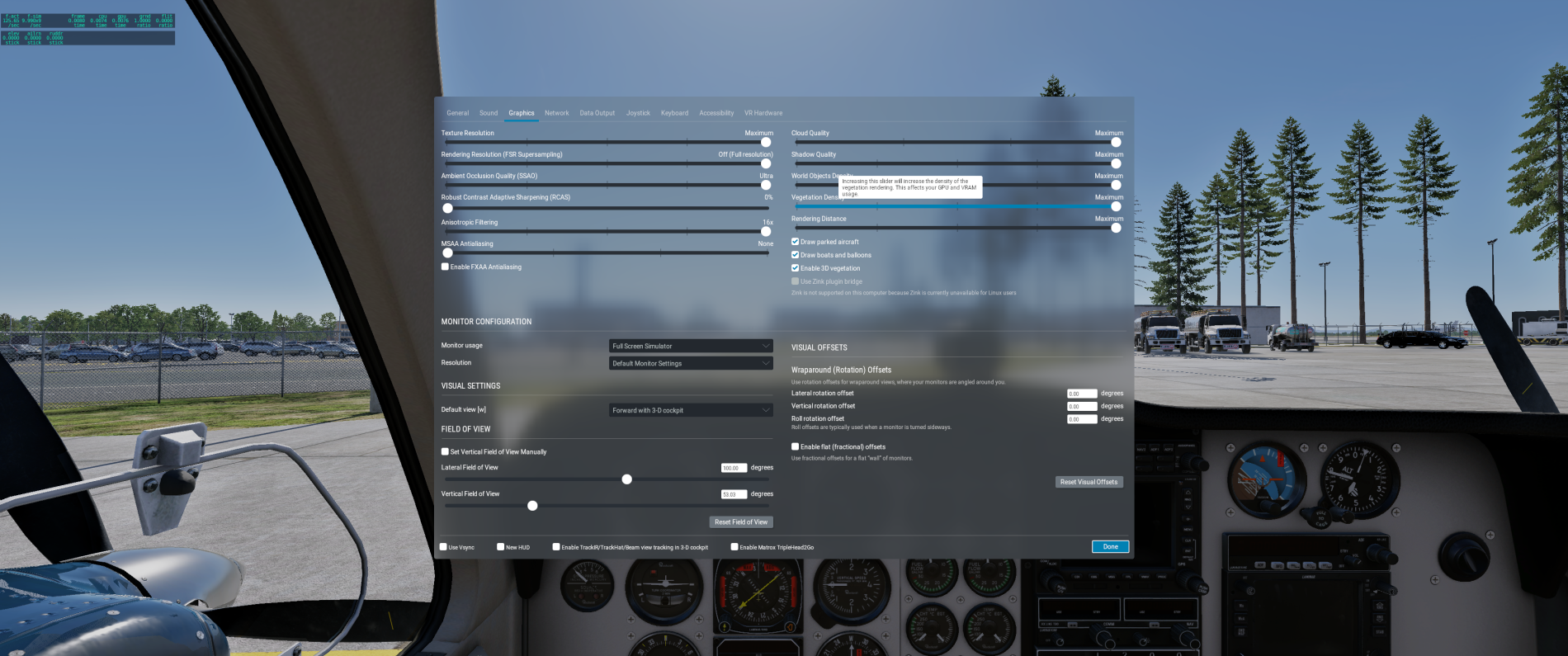Spectacular performance on Linux with 12.1.1 - XP12: Rendering Options ...