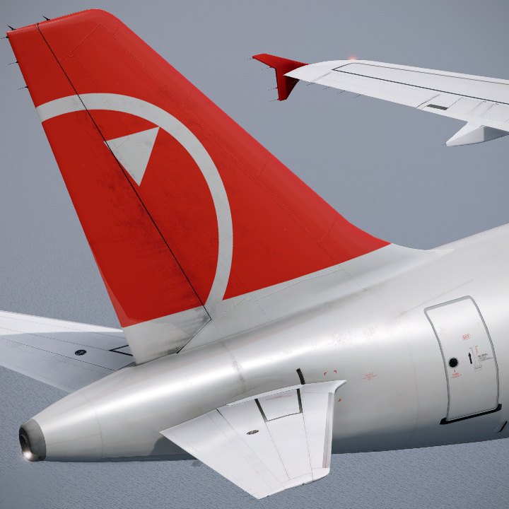 Toliss A320-200 (CEO) Northwest NWA Silver twin pack - UHD 8K & 4K ...
