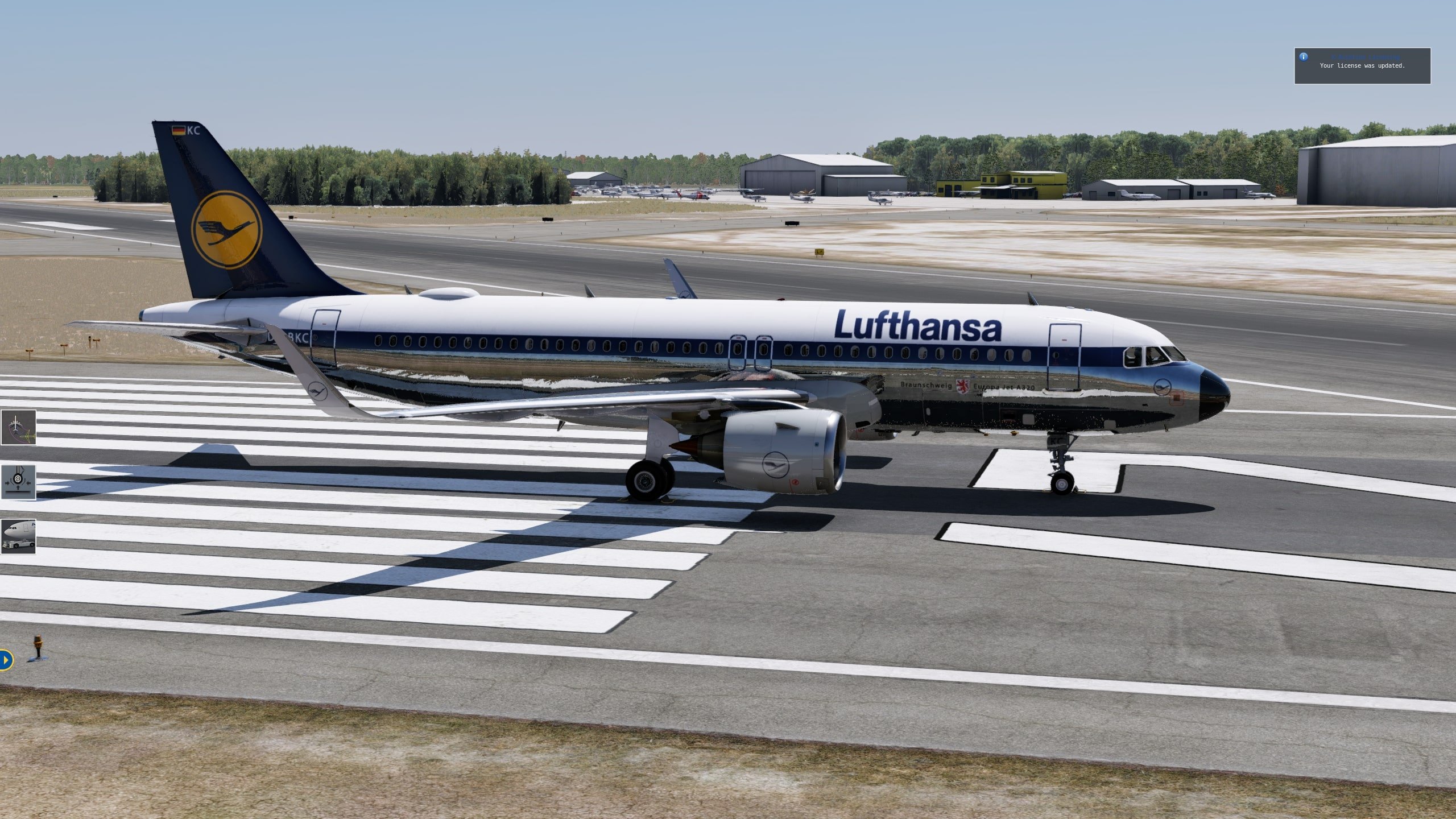 Toliss A320 Lufthansa Fictional 70s Livery. Eurojet Braunschweig ...