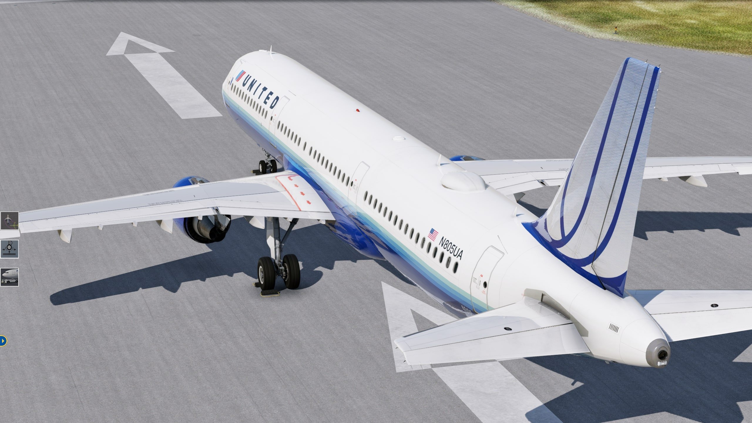 Toliss A321 United Airlines Blue Tulip Livery and Fictional Chicago ...