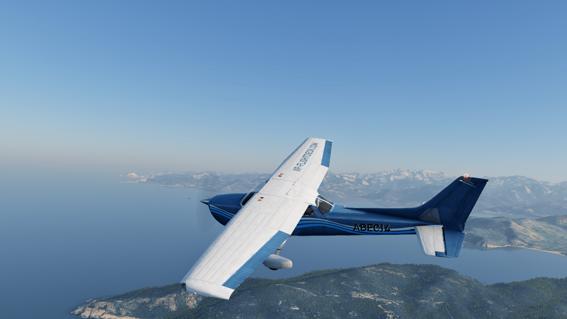 Cessna 172 Blue XP-FlightDeck (Laminar Default C172SP Skyhawk ...