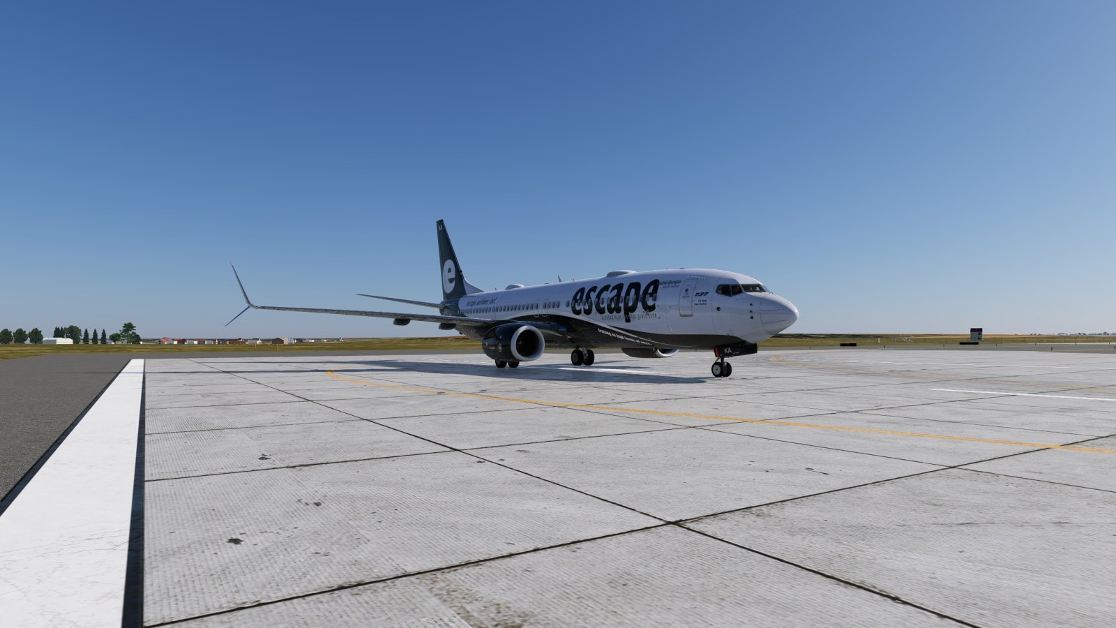 Escape Airlines International, B737-800X (Zibo), EC-BNKA (Onyx) - Zibo ...