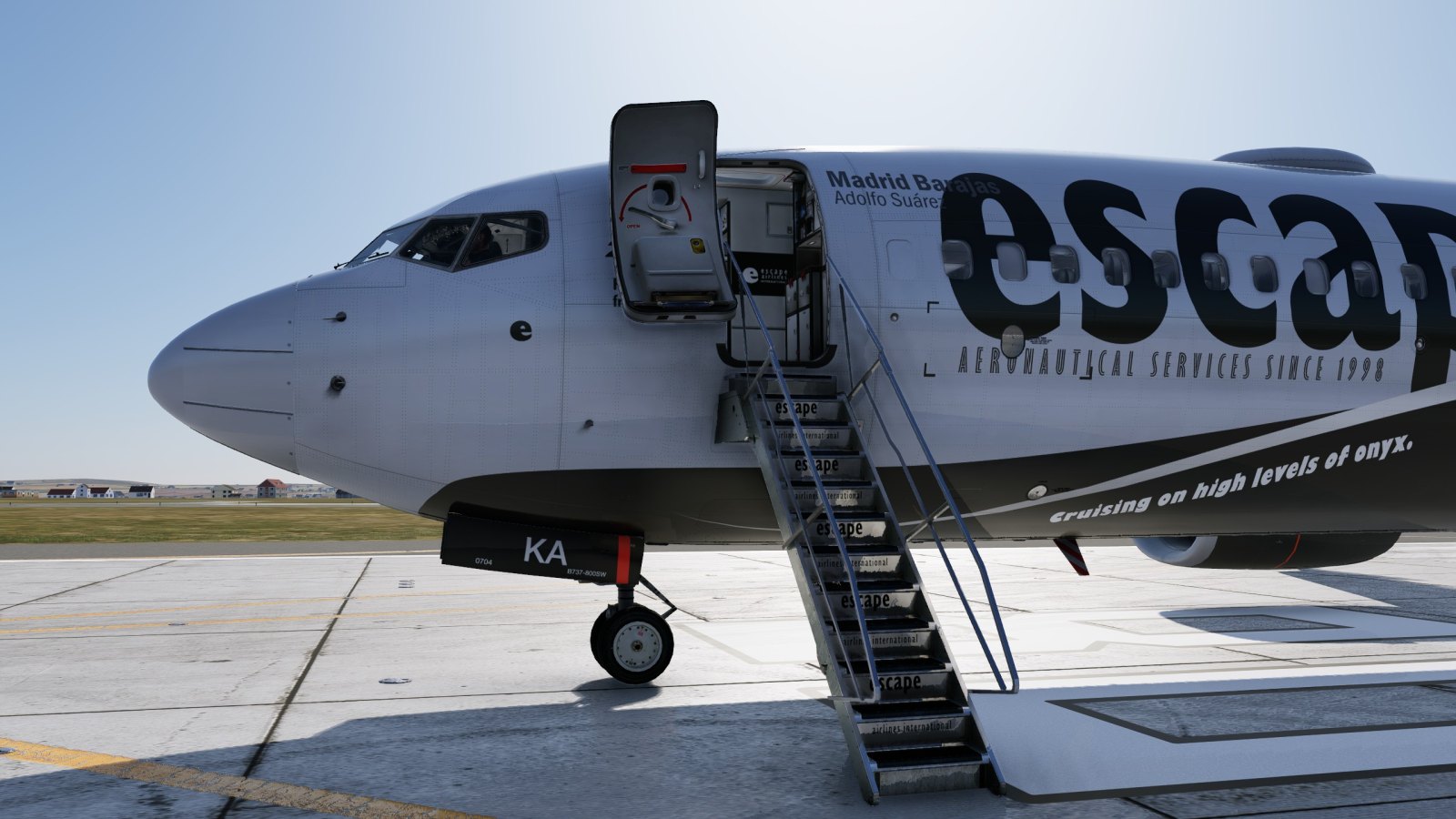 Escape Airlines International, B737-800X (Zibo), EC-BNKA (Onyx) - Zibo ...