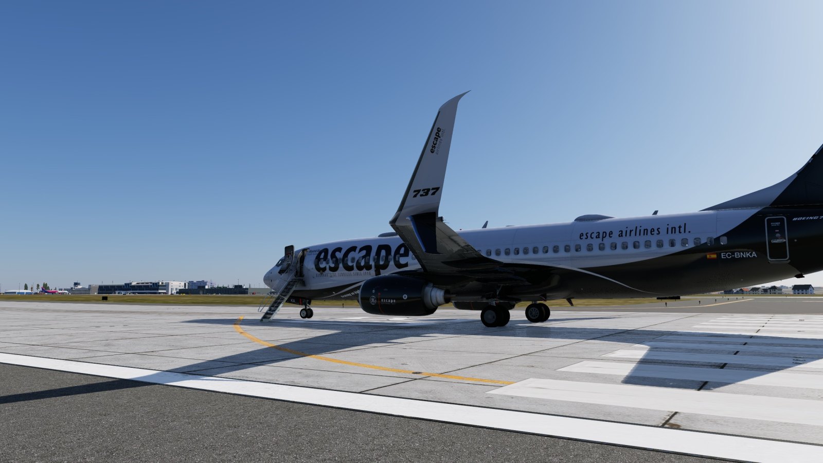 Escape Airlines International, B737-800X (Zibo), EC-BNKA (Onyx) - Zibo ...