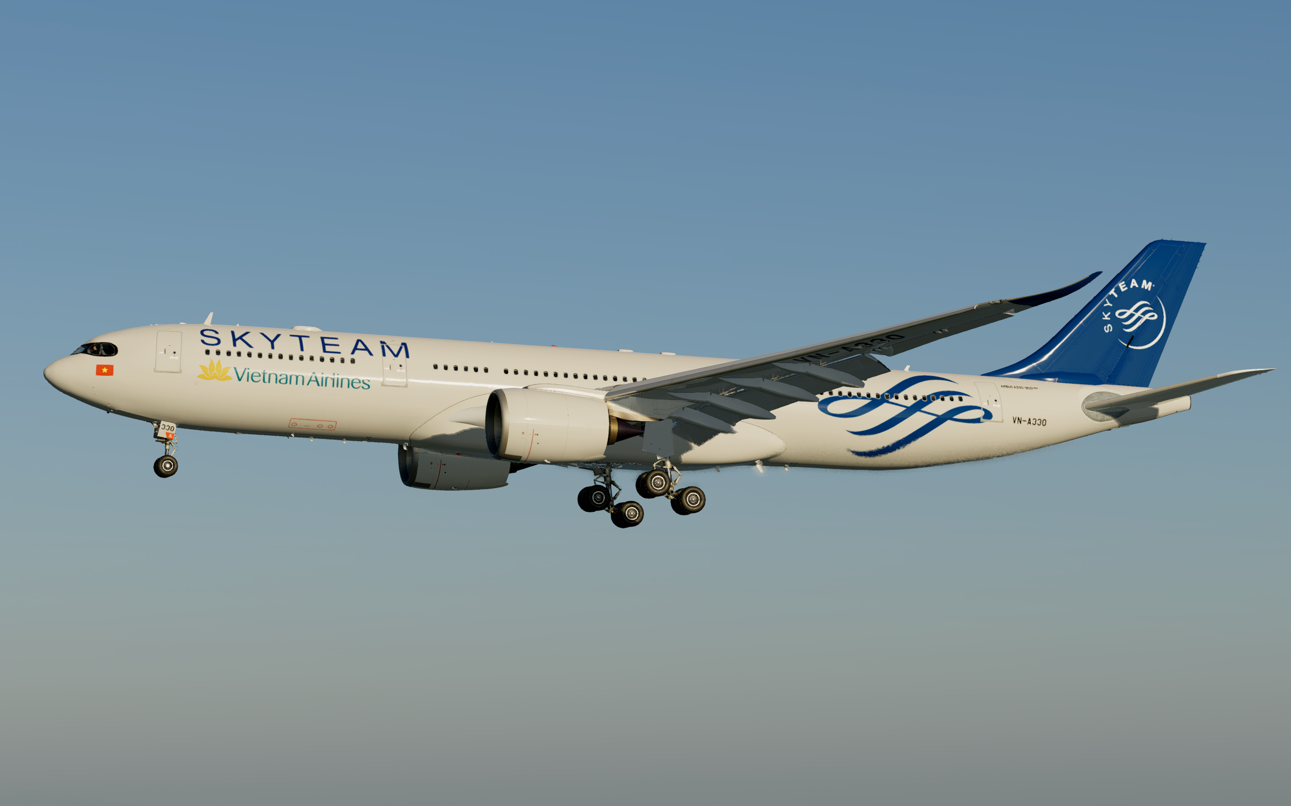 (Fictional) Vietnam Airlines Skyteam VN-A330 | Airbus A330-941 - Toliss ...