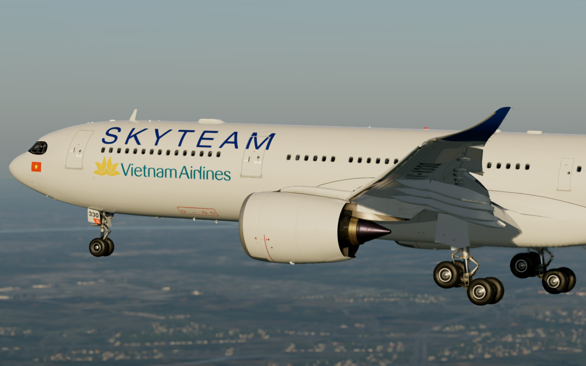 (Fictional) Vietnam Airlines Skyteam VN-A330 | Airbus A330-941 - Toliss ...