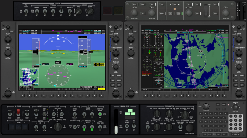 Air Manager instruments and panel VSKYLABS Citation Mustang - Cockpit ...