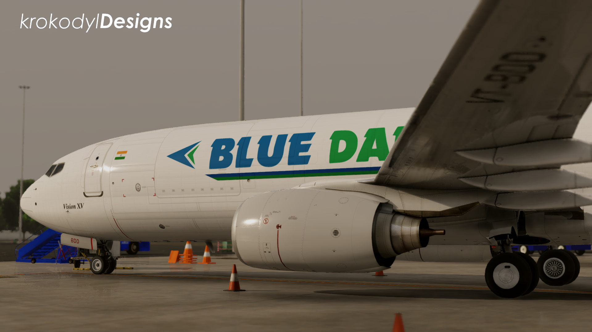 Blue Dart/DHL VT-BDD | LevelUp 737-84P (BCF) - Other Aircraft Livery ...