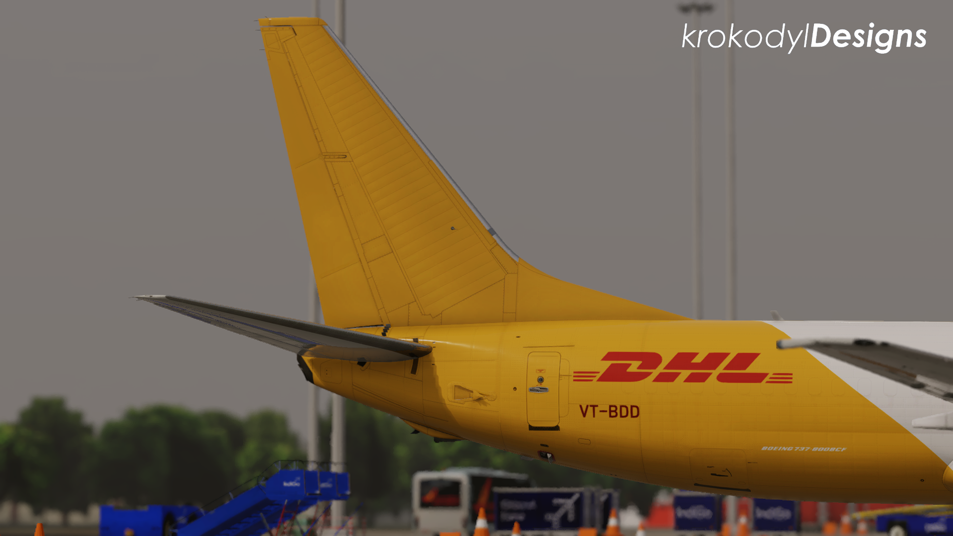 Blue Dart/DHL VT-BDD | LevelUp 737-84P (BCF) - Other Aircraft Livery ...