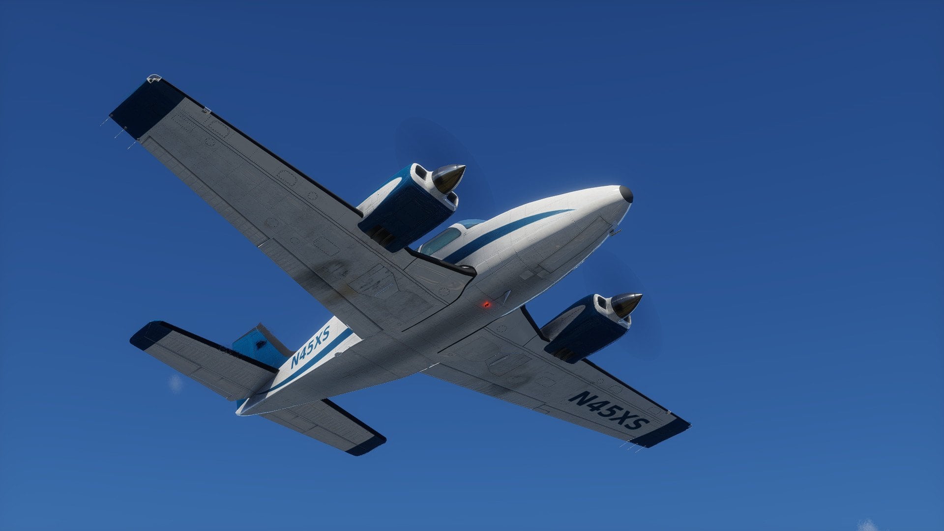 Blue Wave - a fictional paint job for Laminar Research Beechcraft Baron ...