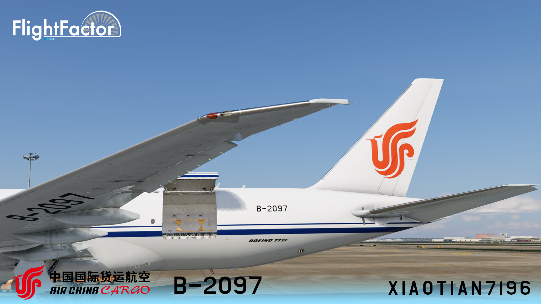FlightFactor 777F Air China Cargo B-2097 [GE] [NO NATIONAL FLAG] - FF ...
