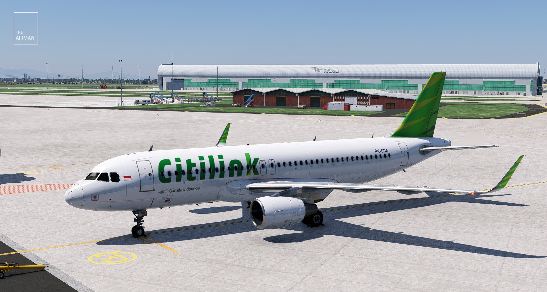 Citilink Indonesia PK-GQA The "Albino" Livery for A320 CEO [CFM Engine ...