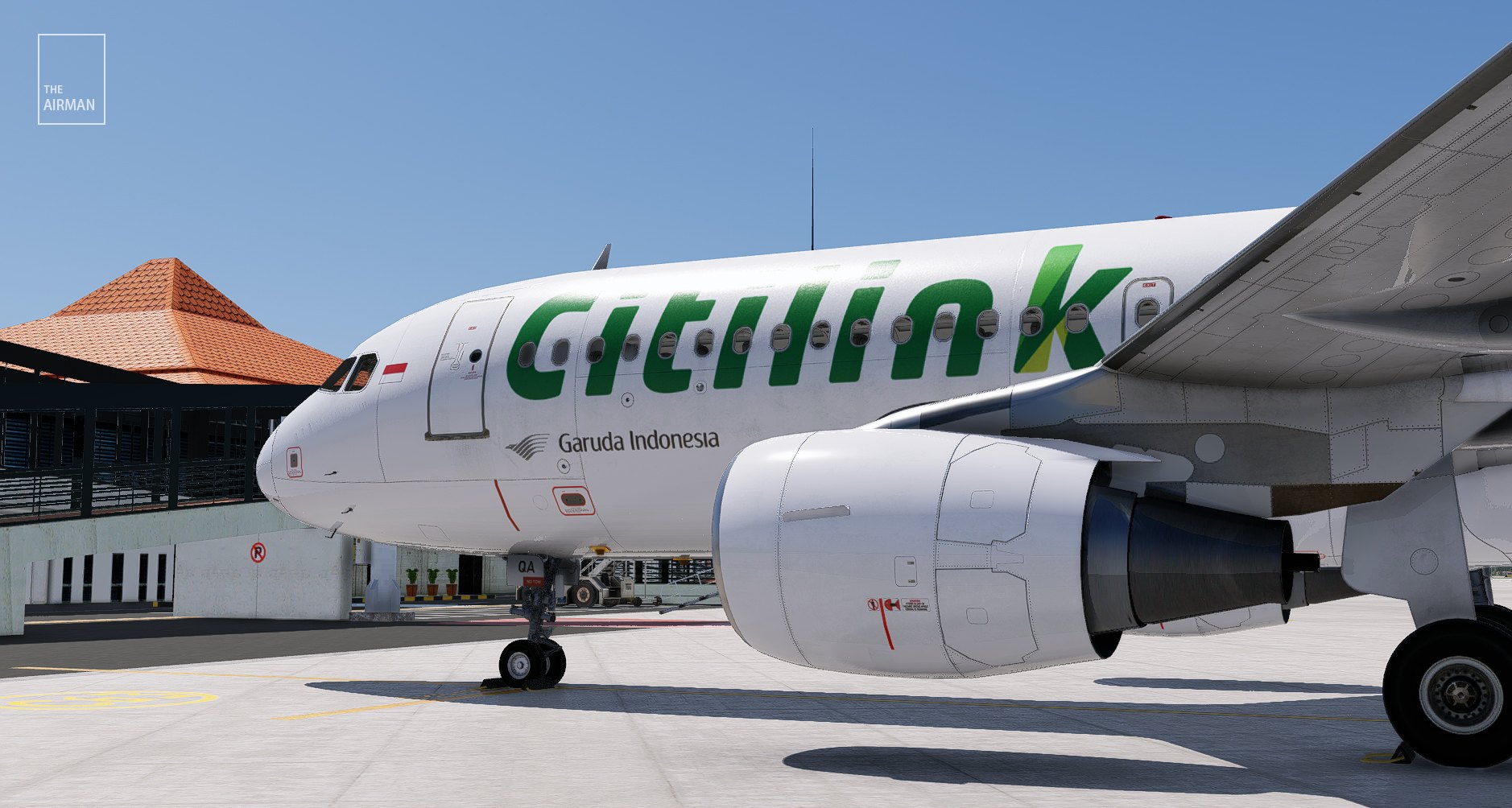 Citilink Indonesia PK-GQA The "Albino" Livery for A320 CEO [CFM Engine ...
