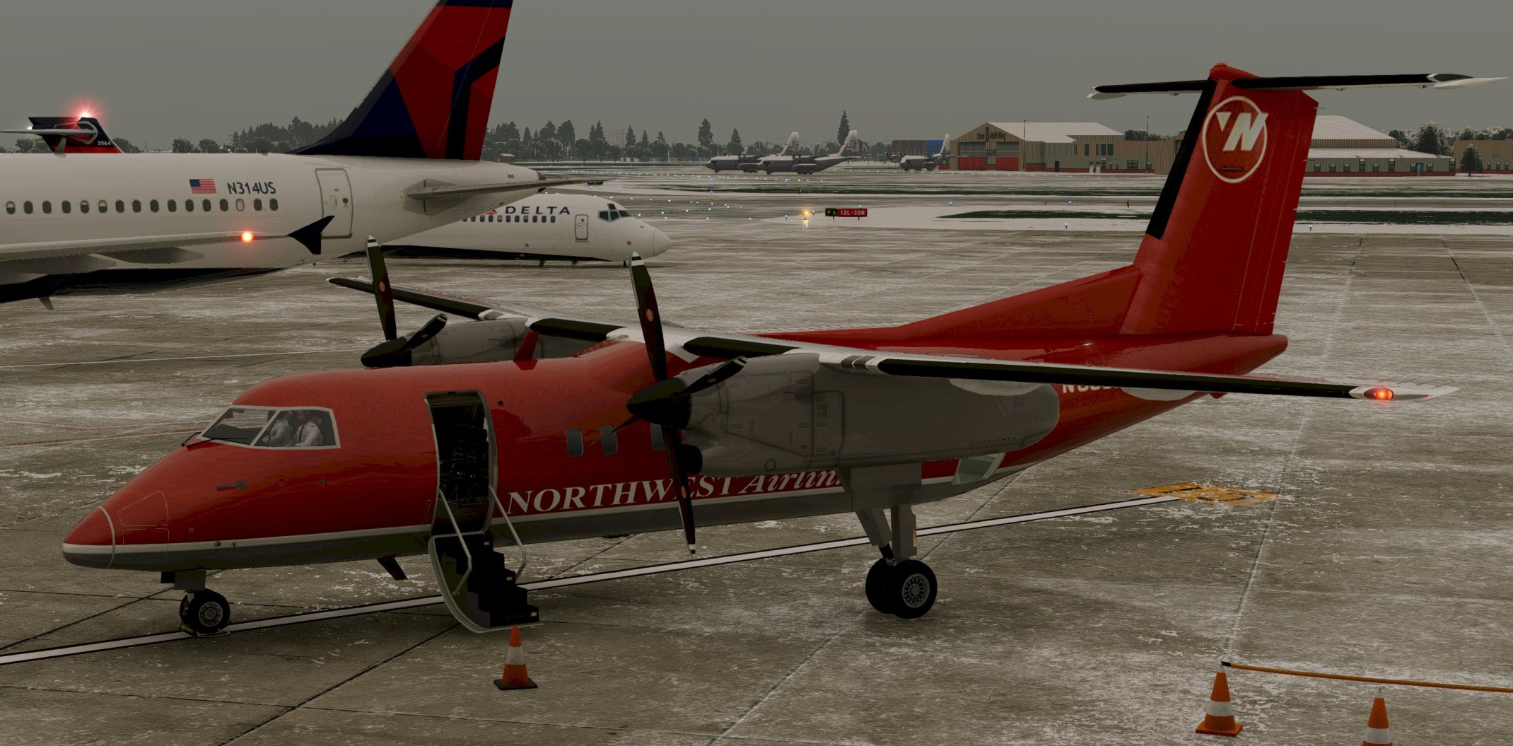 Northwest Airlink Photo-Based Livery for Riviere' / Manky1 Dash 8-100 ...