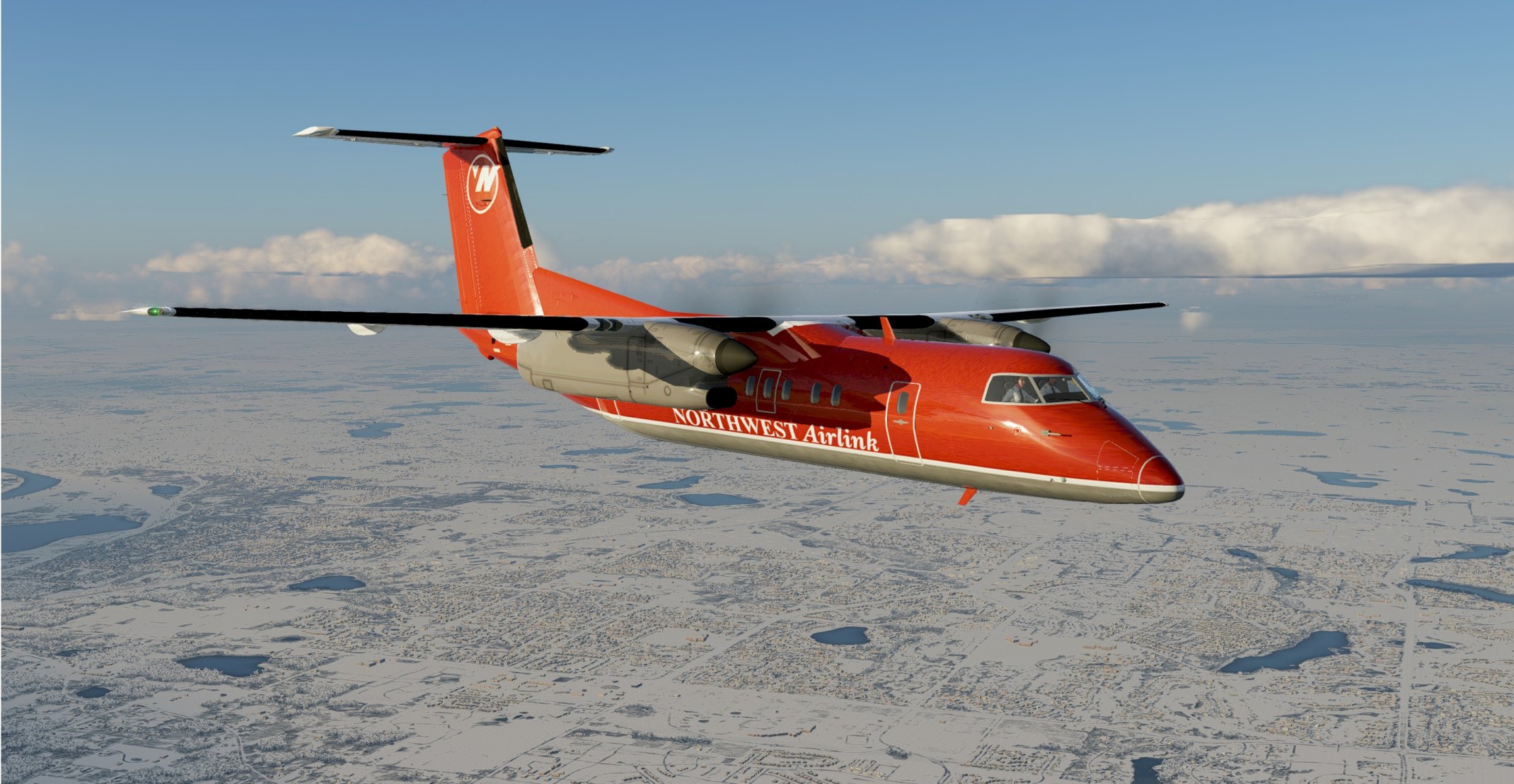 Northwest Airlink Photo-Based Livery for Riviere' / Manky1 Dash 8-100 ...