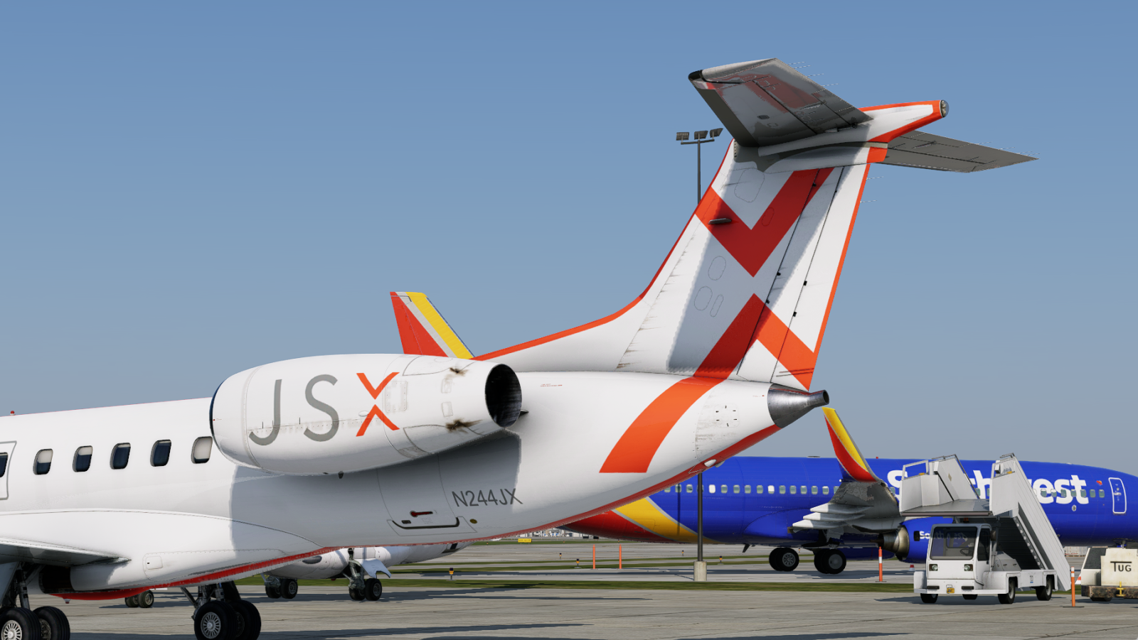 JSX | N244JX | Repaint XCRAFTS E145 - E-Jets Family by X-Crafts - X ...