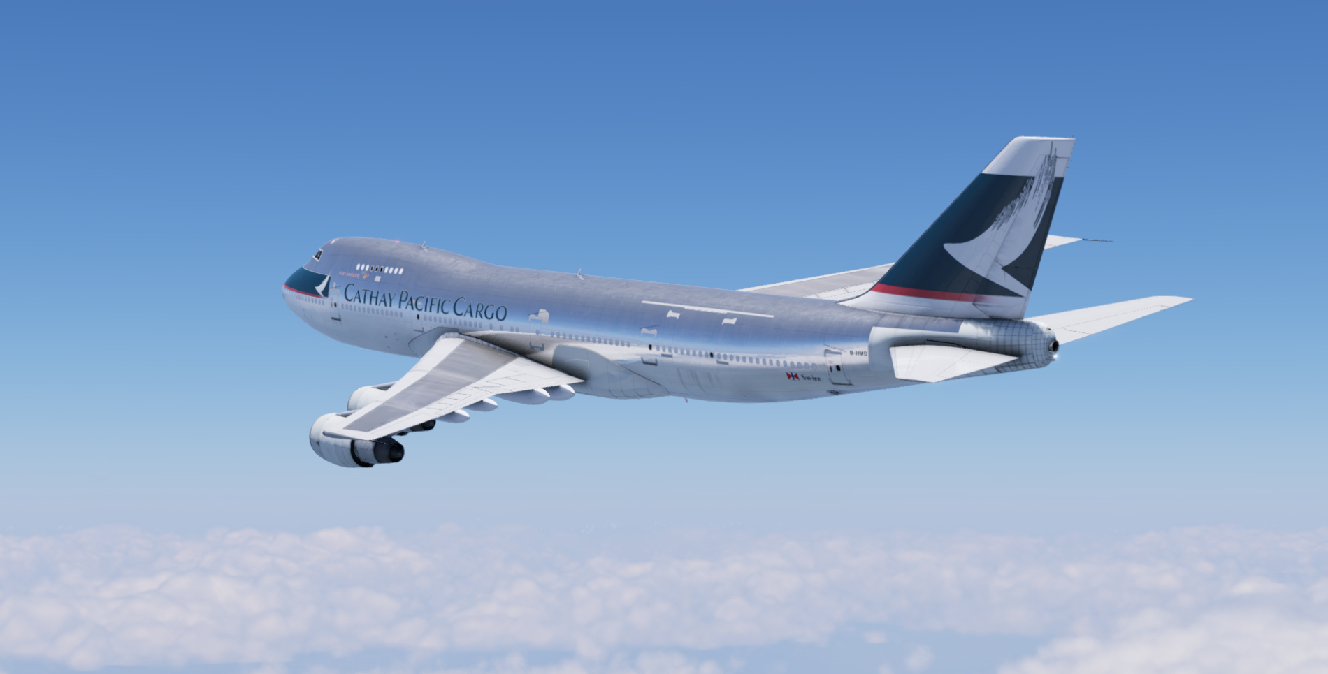 Felis 747-200SF Cathay Pacific Silver Bullet B-HMD - Felis Planes - X ...