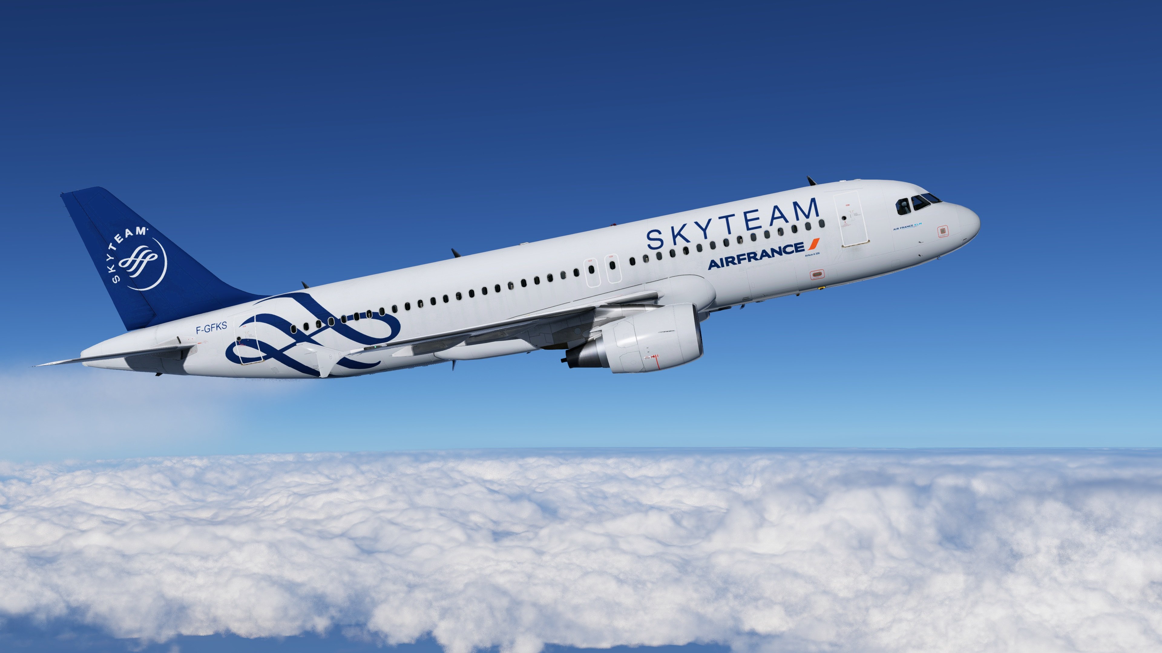 Air France (Skyteam) Livery - F-GFKS - Toliss A320 - X-Plane.Org Forum
