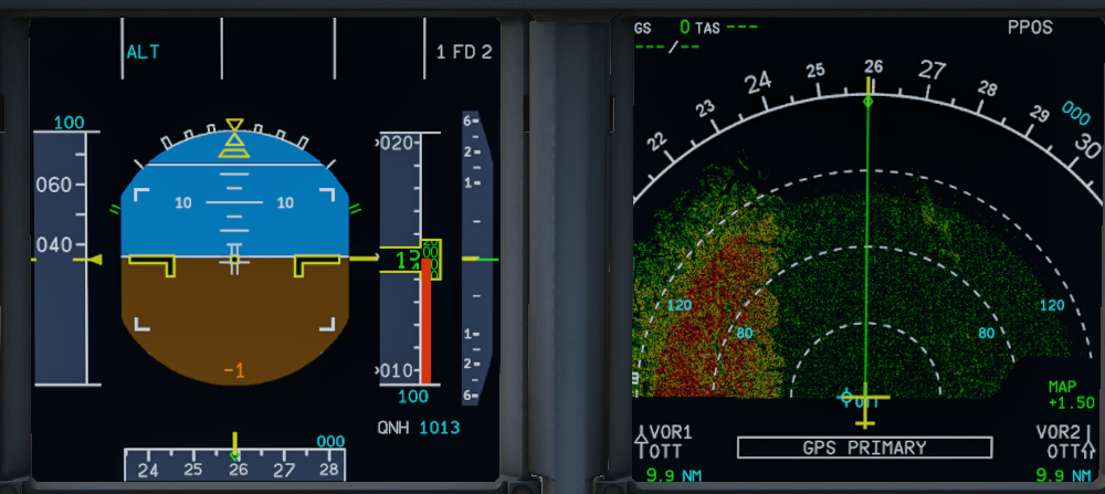 Weather radar ground mapping mode - Airbus A321 - X-Plane.Org Forum