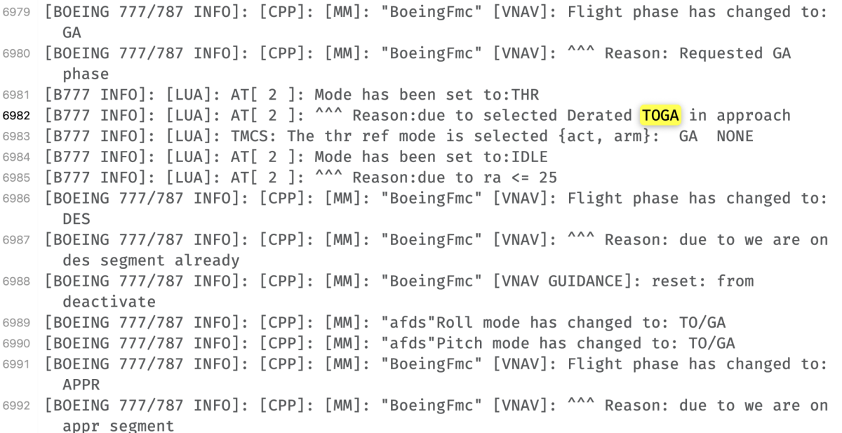 Possible TOGA logic issue when going around at low altitude - FIXED - X ...