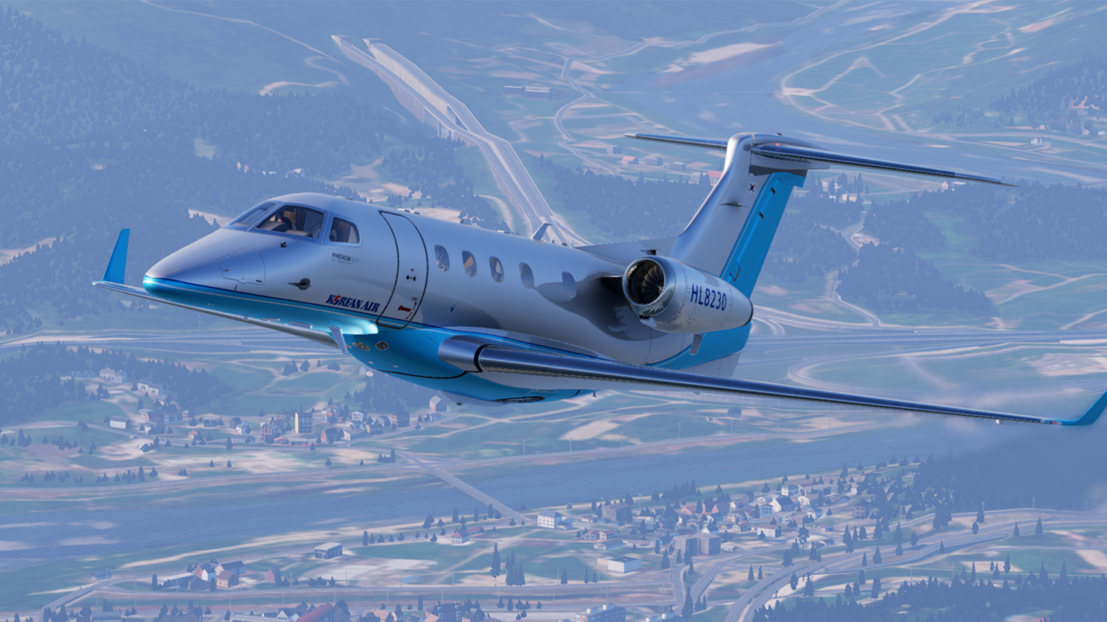 PHENOM 300 Korean Air BUSINESS JET (fictional) - Phenom 300 - X-Plane ...